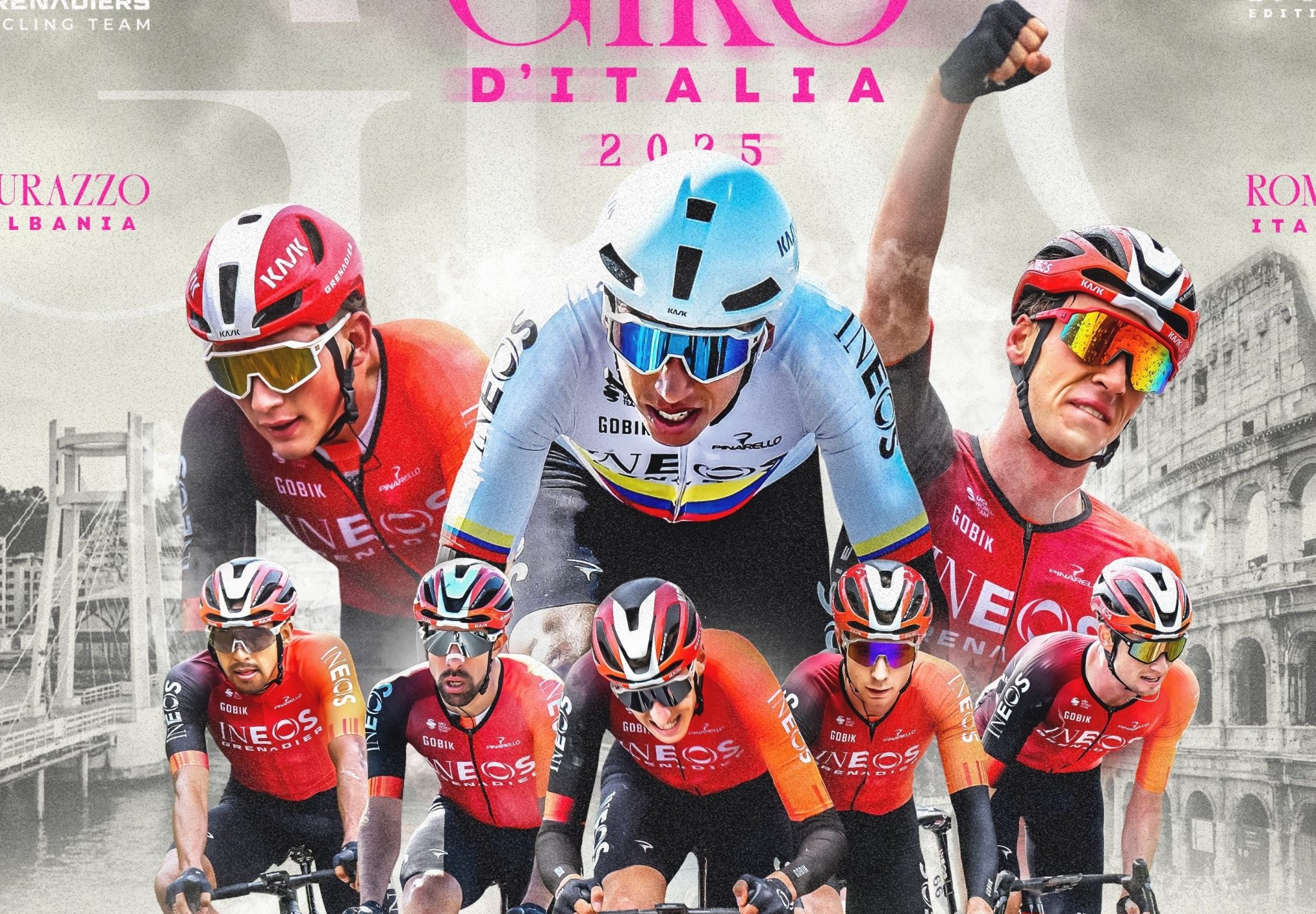 Bernal e Arensman lideram Ineos no Giro GoRide.pt